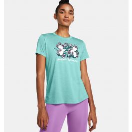 Under Armour Women's Flower Tech Twist Short Sleeve Shirt